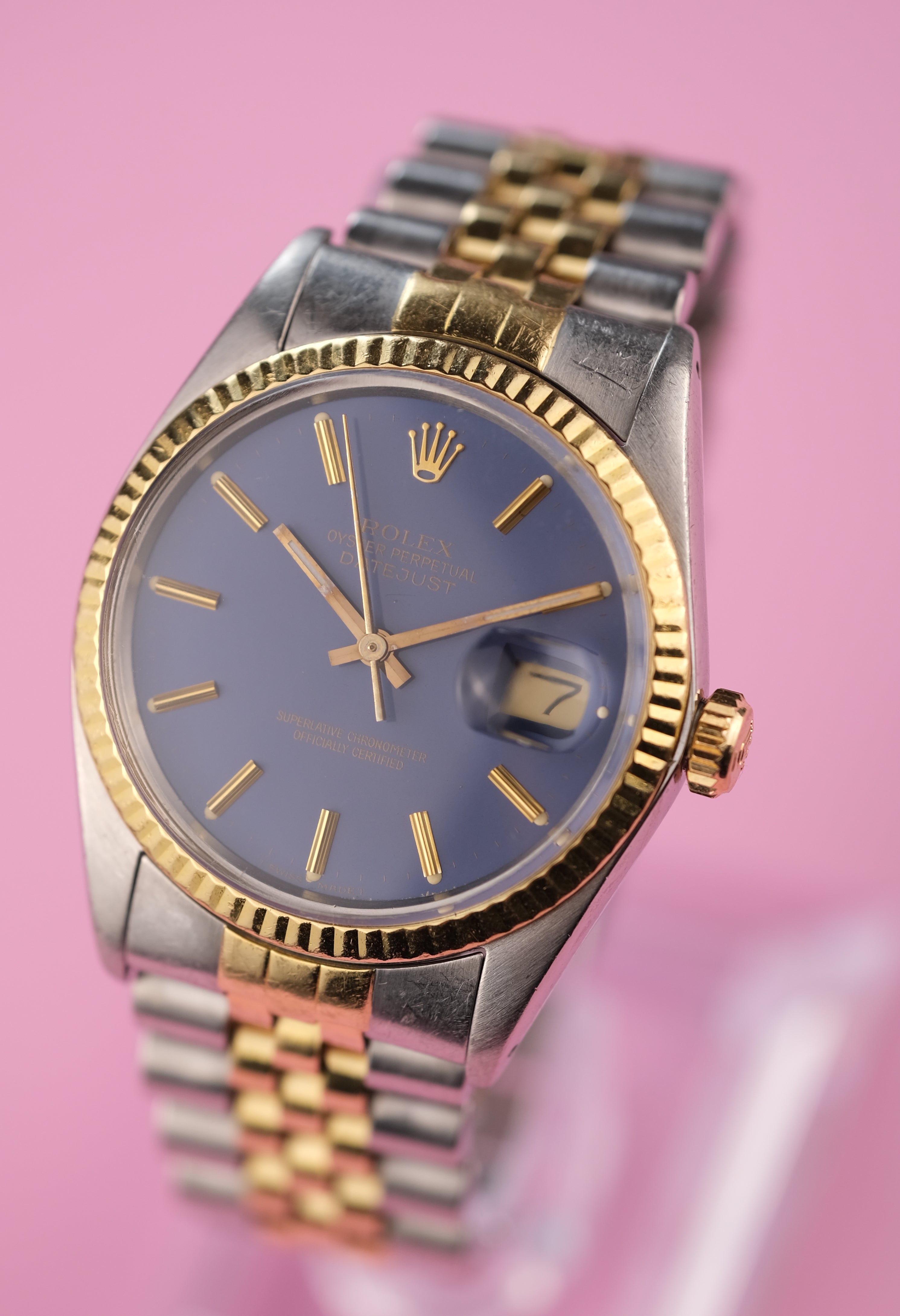 Rolex 16013 Blue Dial – Bernstein Watch Co