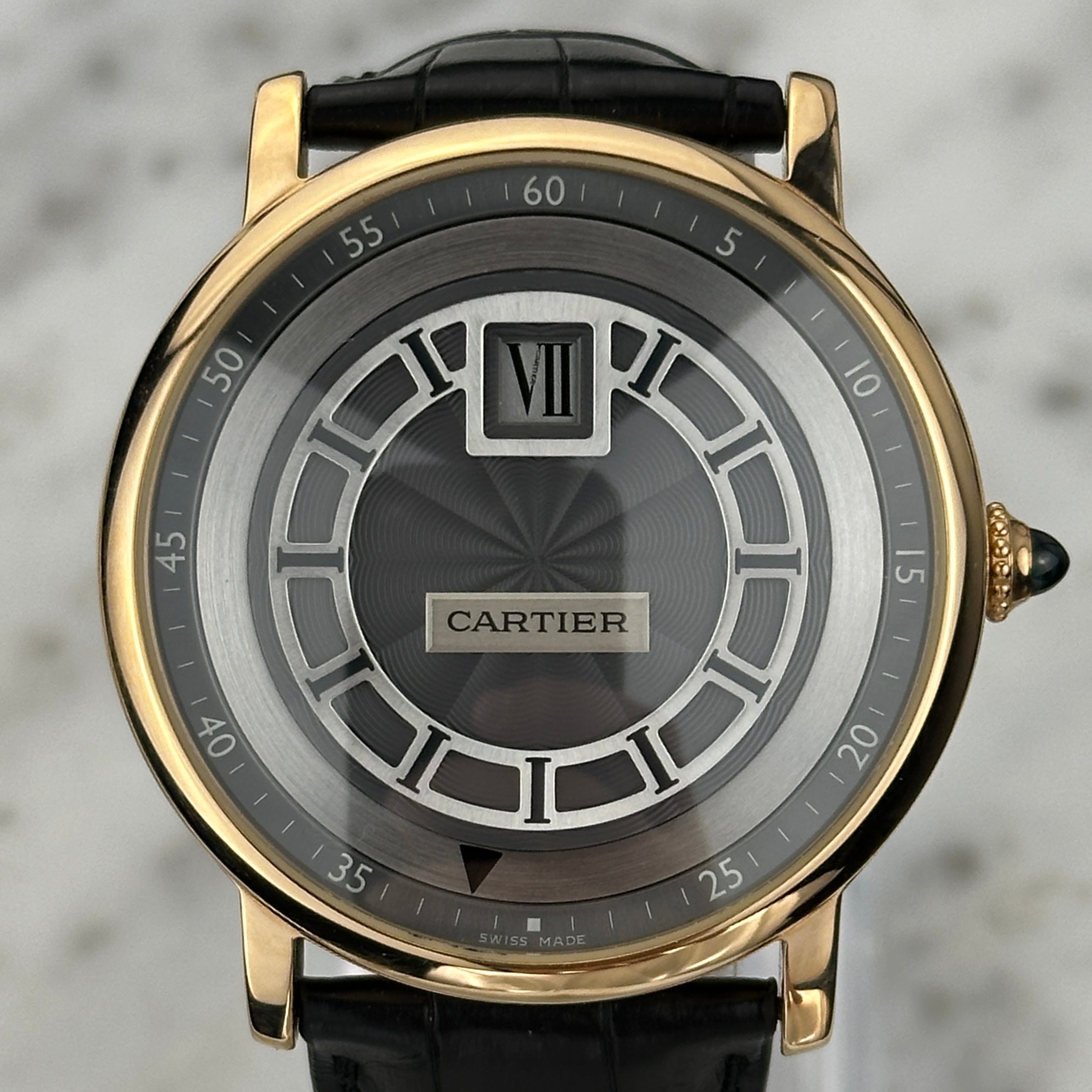 2010's Cartier Rotonde De Cartier Jump Hour | W1553751 – Bernstein Watch Co